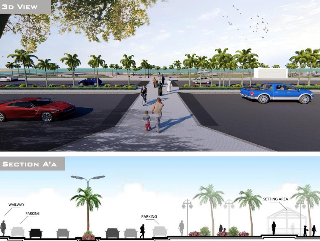 The Waterfront Design Project for Al-Wasqah Corniche - Yasser Aloqbi - YAC